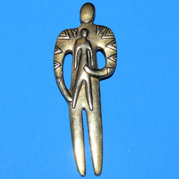 Laurel Burch | Jewelry | Vintage Laurel Burch Man Child Brooch Pin ...